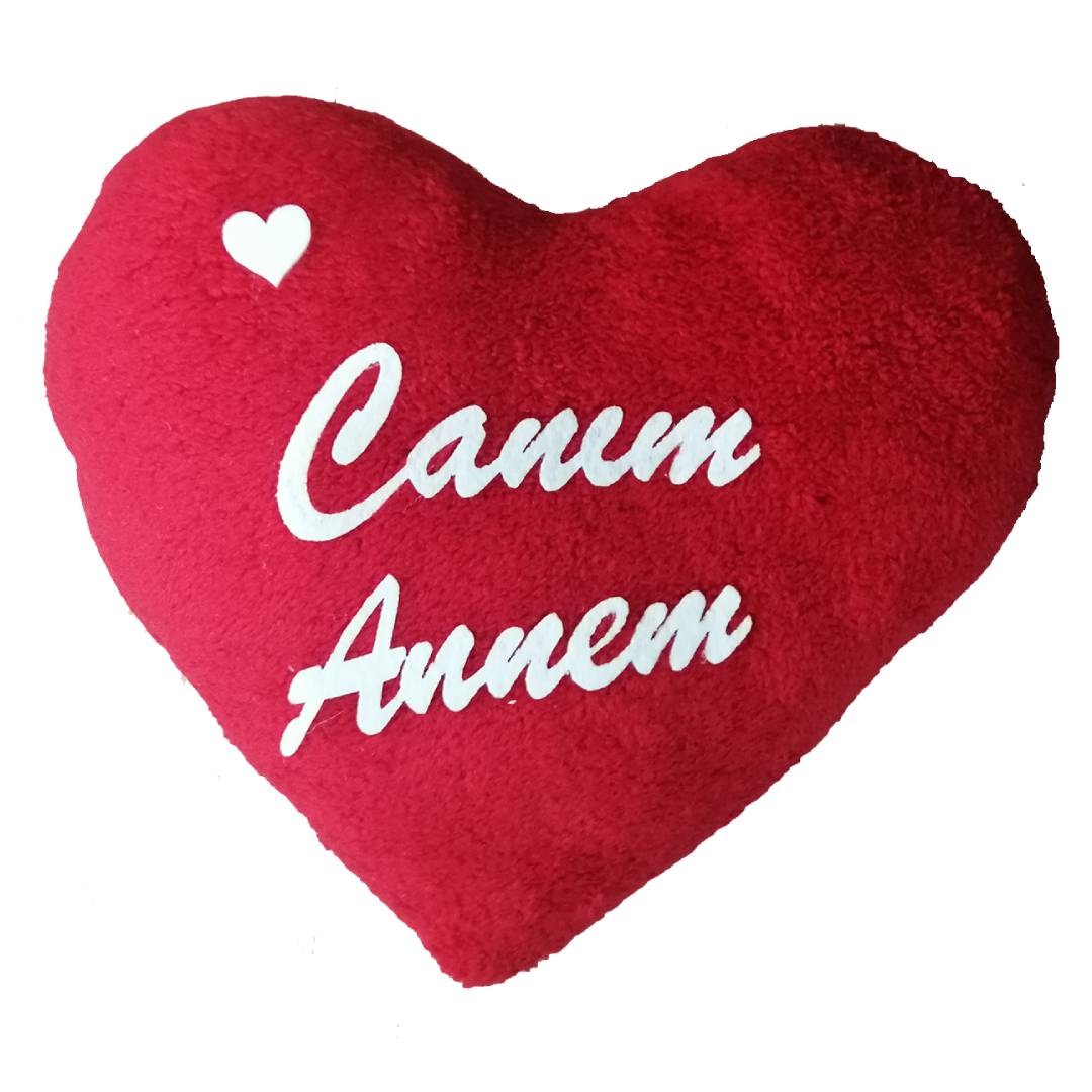 Canım Annem Kalp Yastık 30 cm | 14 Şubat Sevgililer Günü Hediyeleri