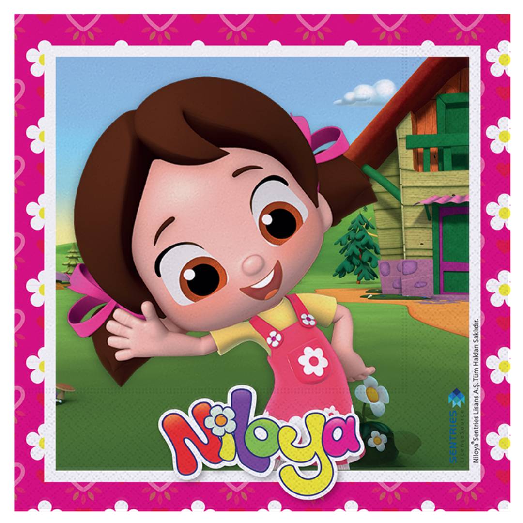 Niloya Lisanslı Kağıt Peçete | Niloya Doğum Günü Parti Malzemeleri